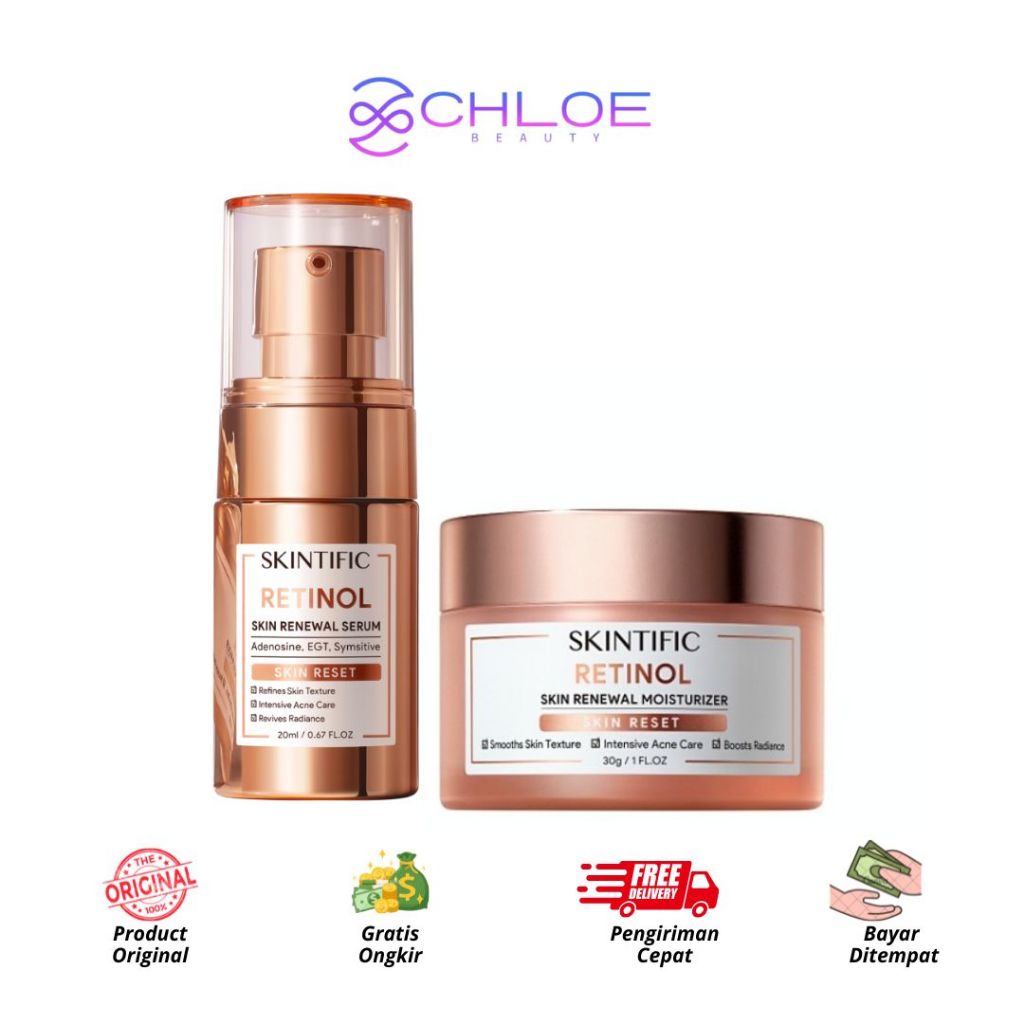 Jual SKINTIFIC Gentle Retinol Anti-Aging 2pcs Paket Skincare Set ...