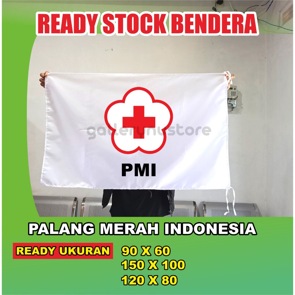 Jual BENDERA READY STOCK Palang Merah Indonesia (PMI) | Shopee Indonesia