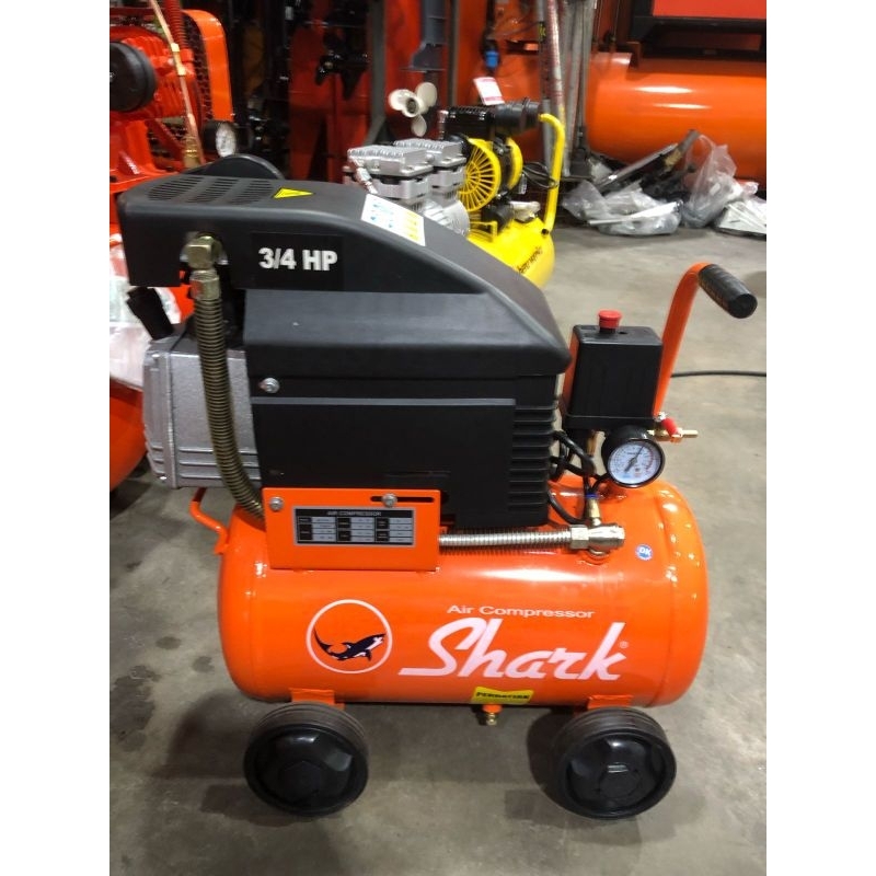 Jual Shark Kompresor Angin Mini Portable 3/4 HP MZ 07-25 Air Compressor | Shopee Indonesia
