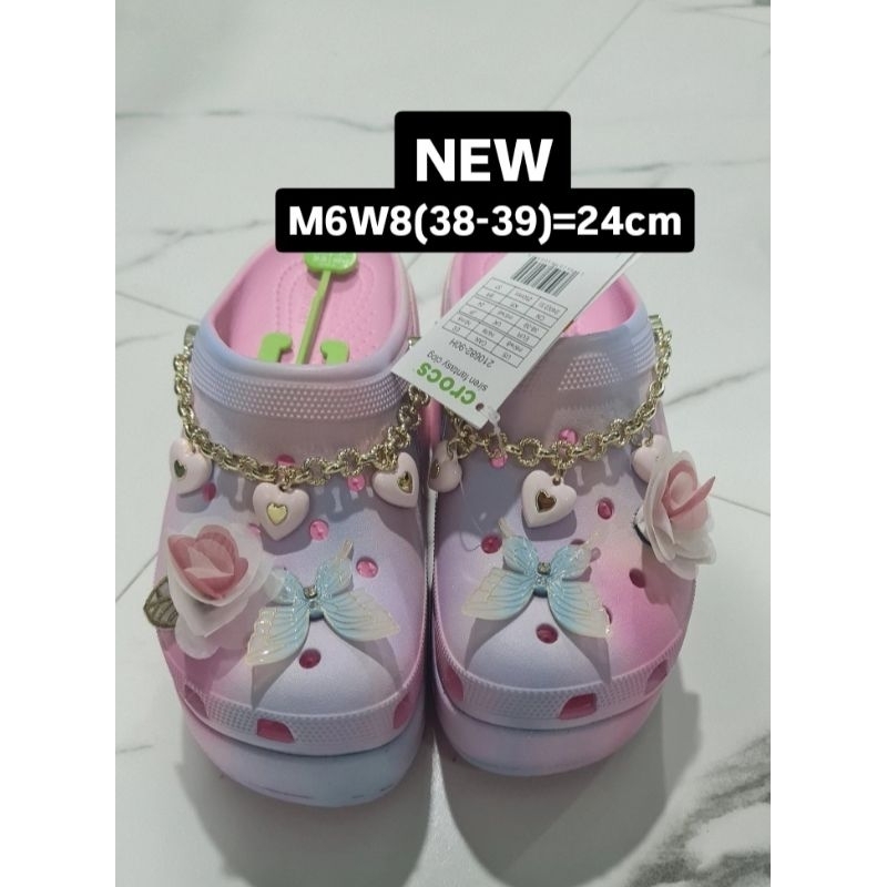 Jual NEW ORIGINAL 100% Crocs Siren Fantasy Clog size M6 W8 (38-39) 24cm TAG LENGKAP ORI | Shopee ...