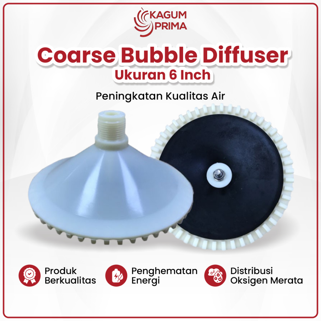 Jual Coarse Bubble Diffuser Ukuran 6Inch Gelembung Besar Kasar Koneksi ...