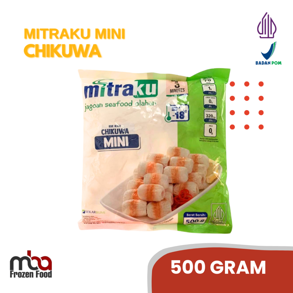 Jual Mitraku Mini Chikuwa 500 Gram /Siomay /Ikan /Nugget /Dimsum ...