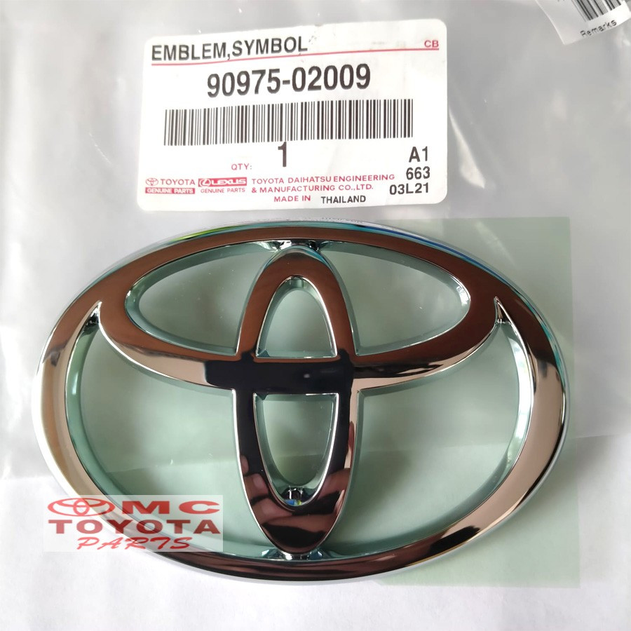 Jual Emblem Logo Pintu Bagasi Toyota Corolla Altis Camry Land Cruiser ...