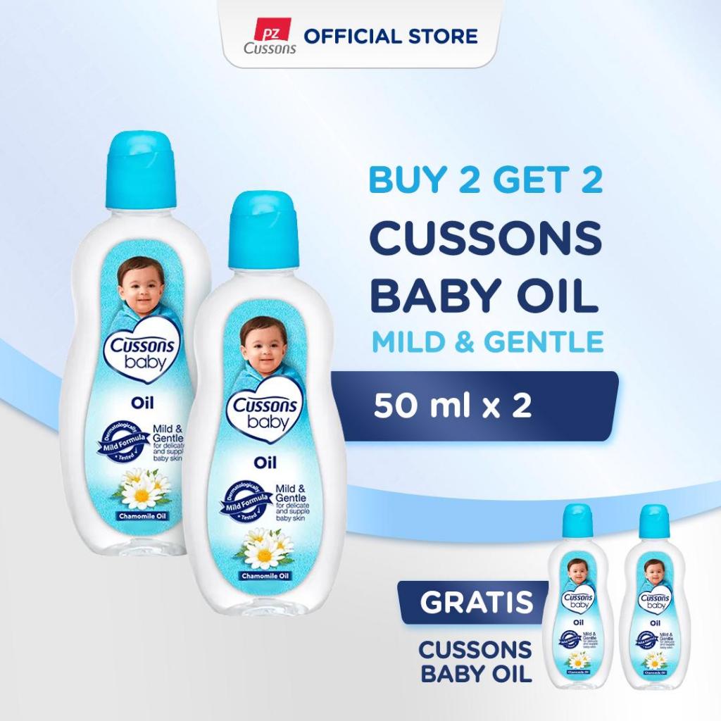 Jual [BUY 2 GET 2] Cussons Baby Oil 50ml Mild & Gentle | Shopee Indonesia