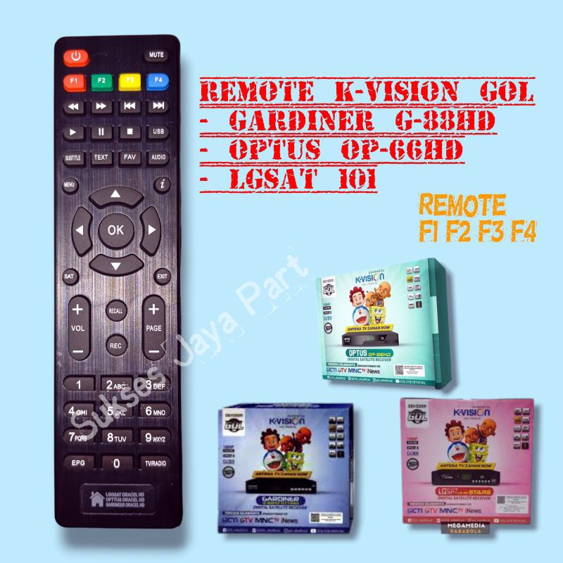 Jual Remote Receiver K-Vision Optus K-Vision LGsat Kvision Gardiner ...