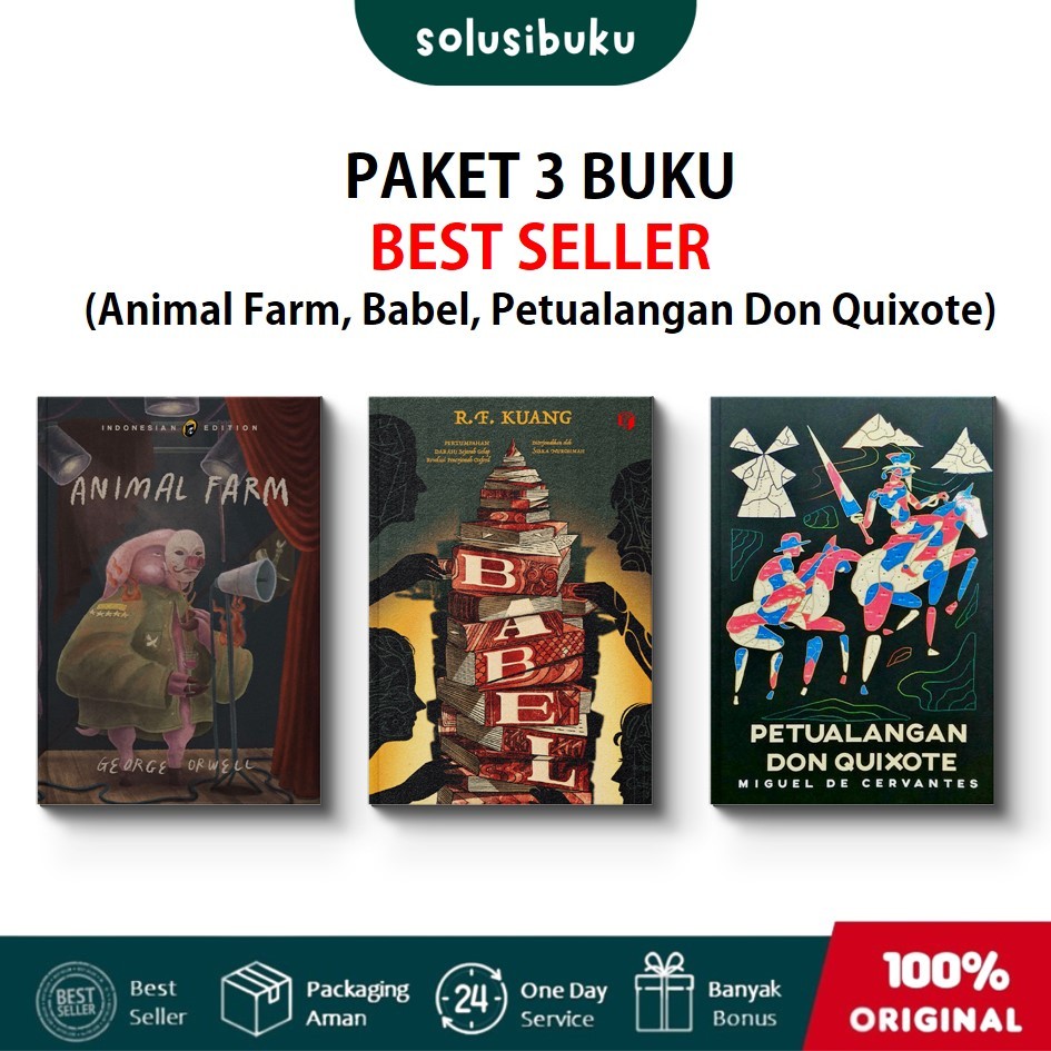 Jual Paket 3 Buku SHIRA Best Seller : Animal Farm, Babel, dan ...