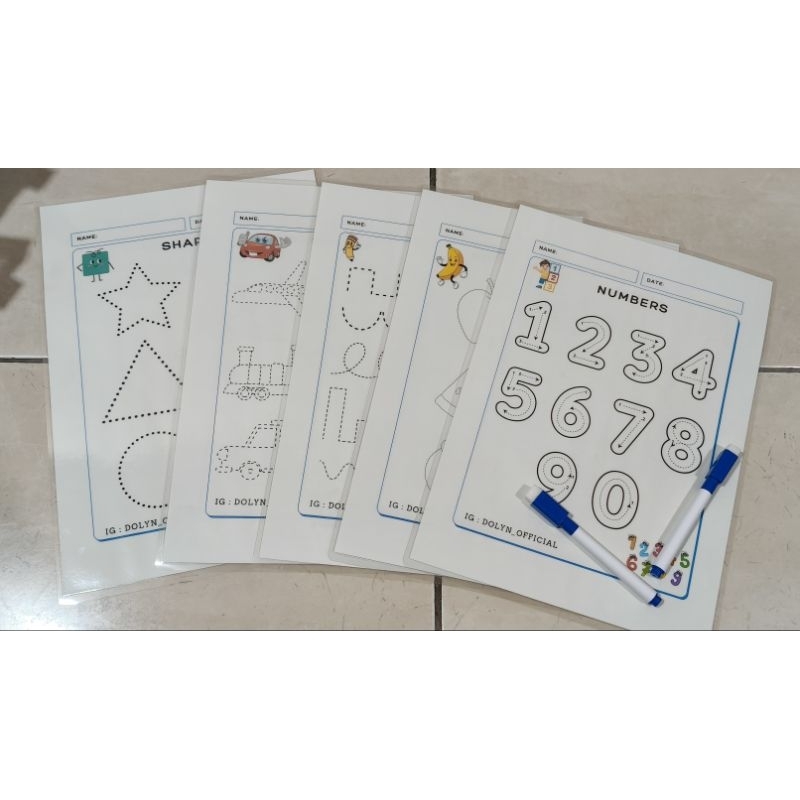 Jual WORKSHEET TRACING/LEMBAR TRACING UNTUK KBB, PRESCHOOL,PAUD ,TK ...