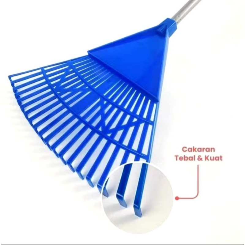 Jual Sapu garuk daun besar,sampah garden broom pake gagang bisa COD ...