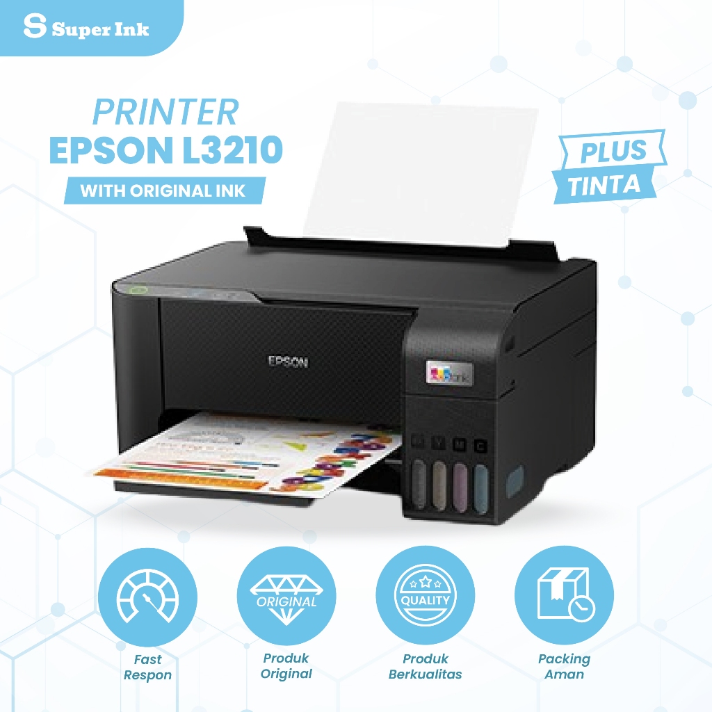Jual Printer EPSON L3210 All In One - Print Scan Copy Pengganti Epson L3110 Printer Eco Tank ...