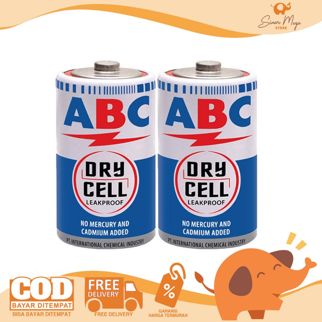 Jual ABC Dry Cell Baterai Besar Isi 2 | Shopee Indonesia