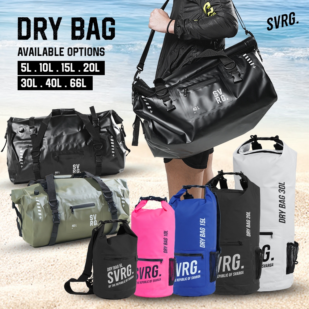 Jual Svarga Dry Bag - Tas Dry Bag Ransel - Tas Waterproof - 5L,10L, 15L, 20L, 30L | Shopee Indonesia