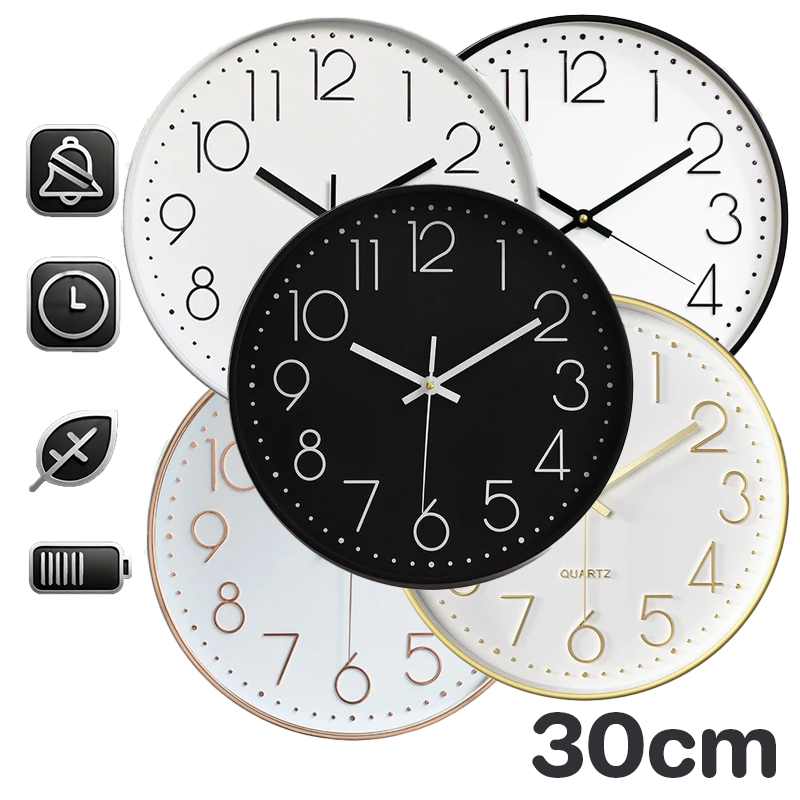 Jual Jam Dinding Estetik Mewah Klasik Gold HItam Gold Aesthetic 20cm ...