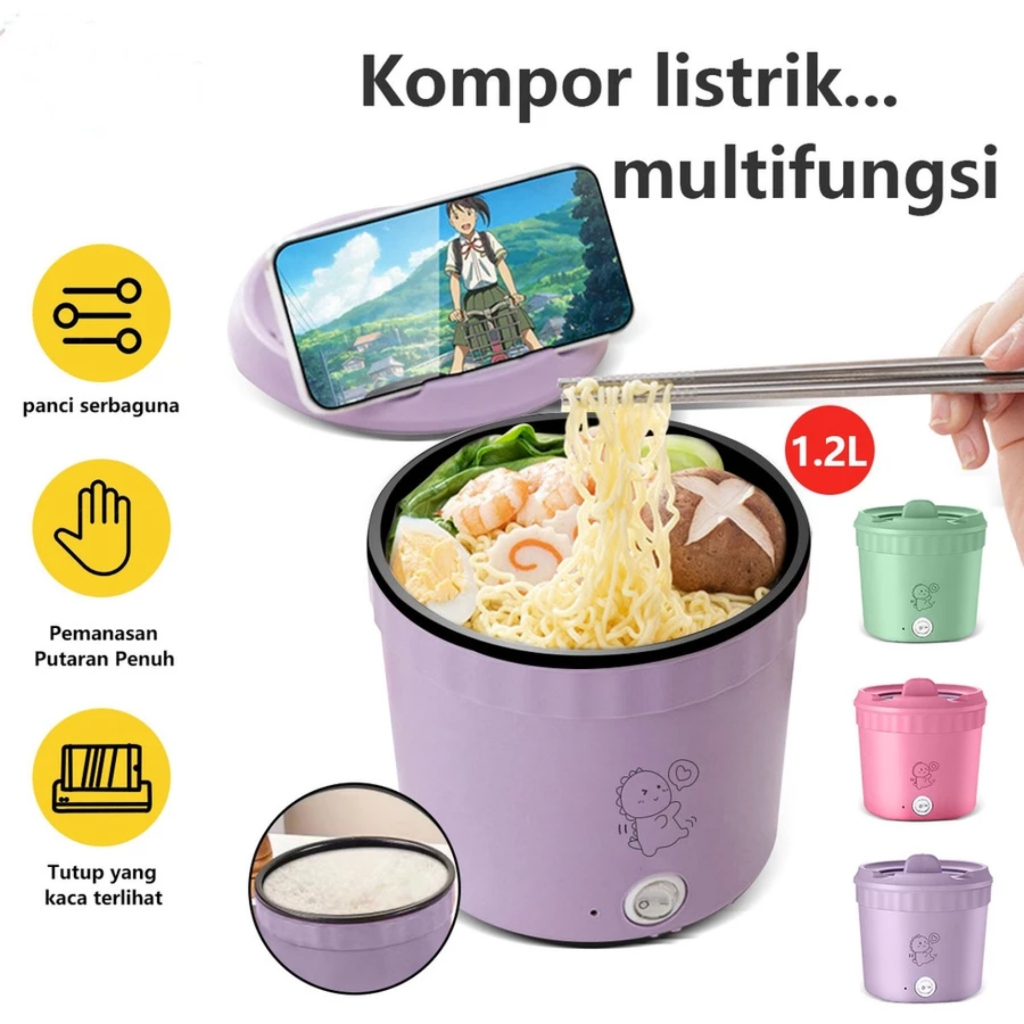 Jual Panci Listrik Portable Serbaguna 16cm Anti Lengket Mini Rice ...