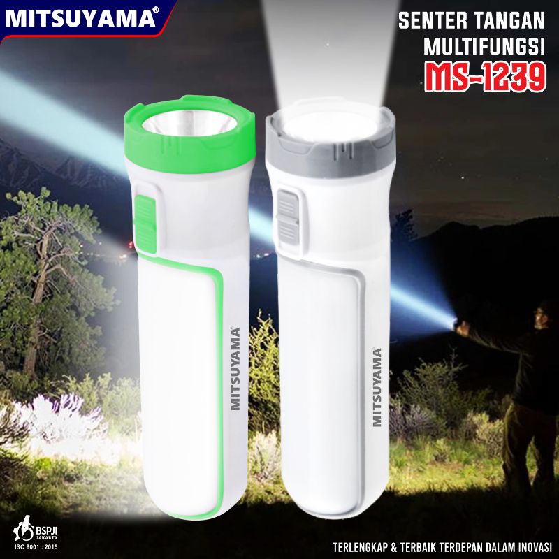 Jual MS - 1239 senter tangan dan led emergency baterai A2 lampu ...