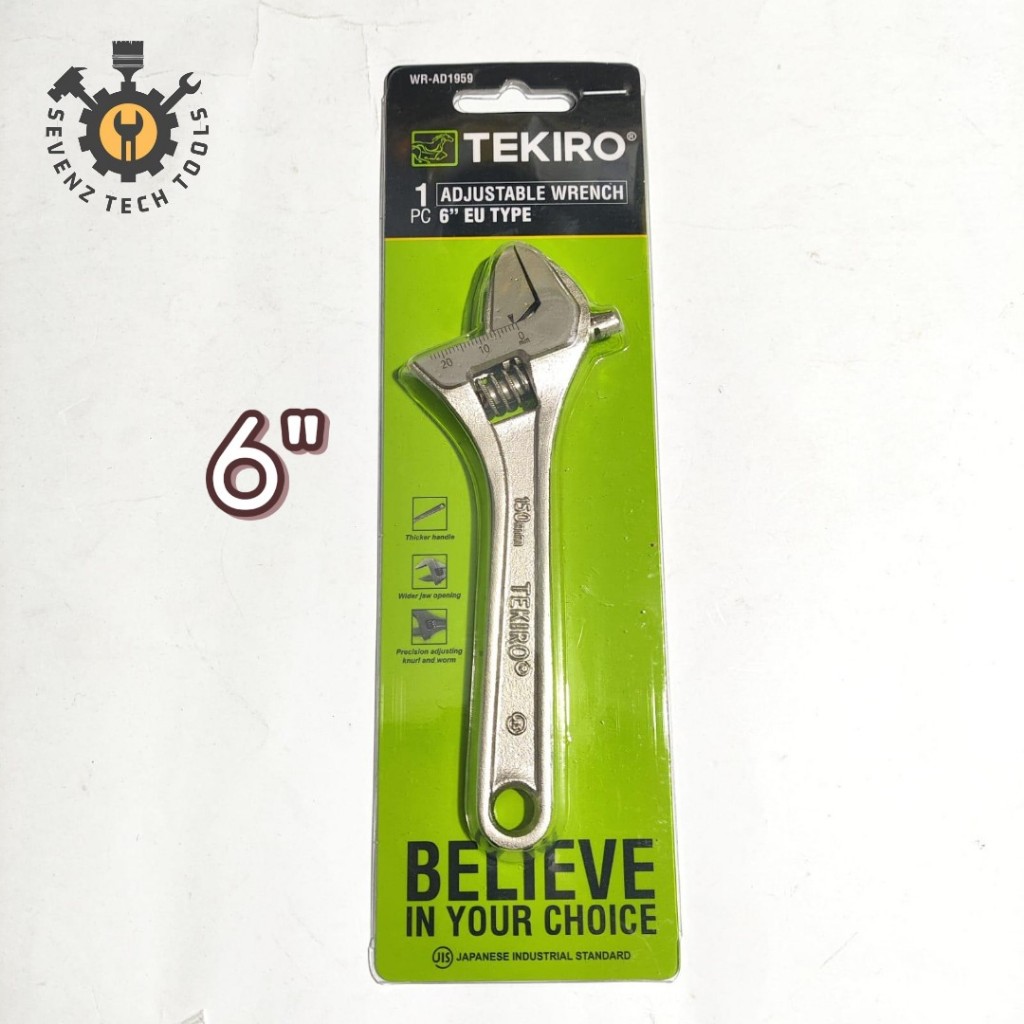 Jual BAGUS !!! TEKIRO KUNCI INGGRIS 6" 150MM ADJUSTABLE WRENCH TEKIRO ...