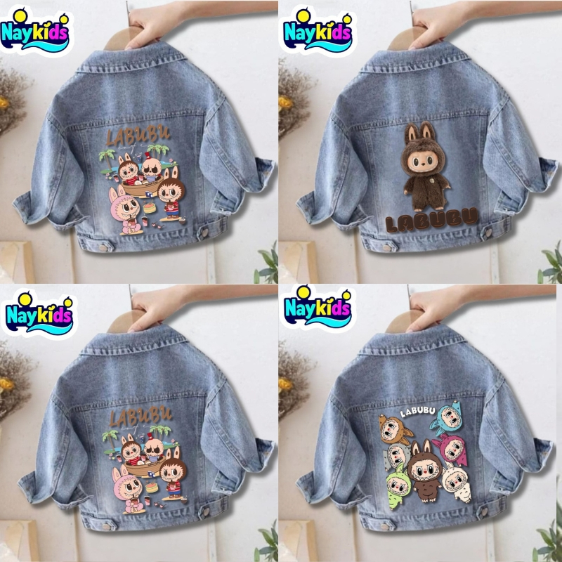 Jual JAKET LABUBU JEANS ANAK PEREMPUAN USIA 1-7 TAHUN SNOW BLUE JAKET ...