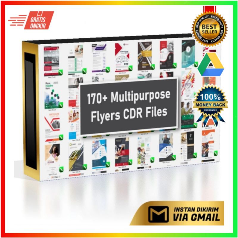 Jual 170+ Multipurpose Flyers CDR Files - Desain Brosur - Template ...