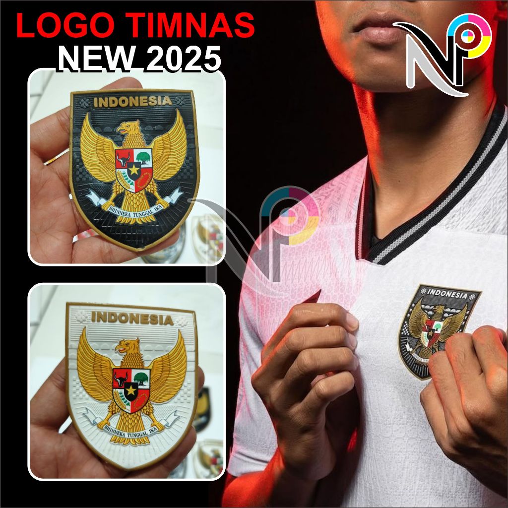 Jual Logo Garuda NEW Patch Rubber Emblem Timnas 3D Timbul Bahan Karet ...