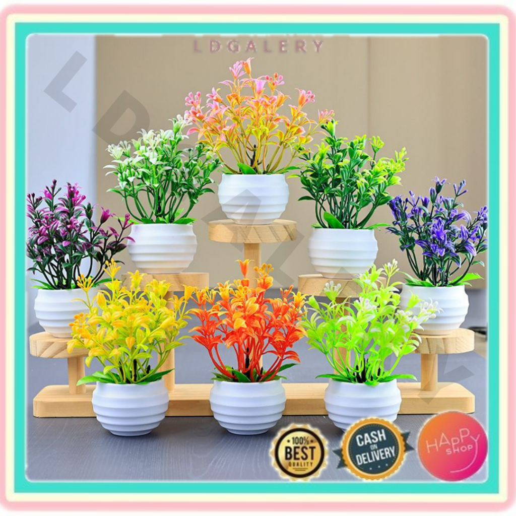 Jual LDG POT100 Tanaman Hias Bunga Terompet Mini Artificial Plastik ...