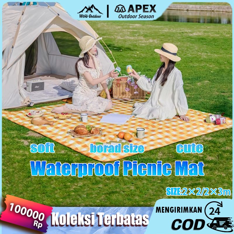 Jual Tikar Lipat 2x2 Tikar Piknik 2x3 Waterproof Alas Piknik tikar ...