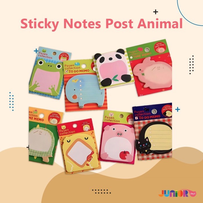 Jual Sticky Notes Post it Motif Animal | Shopee Indonesia