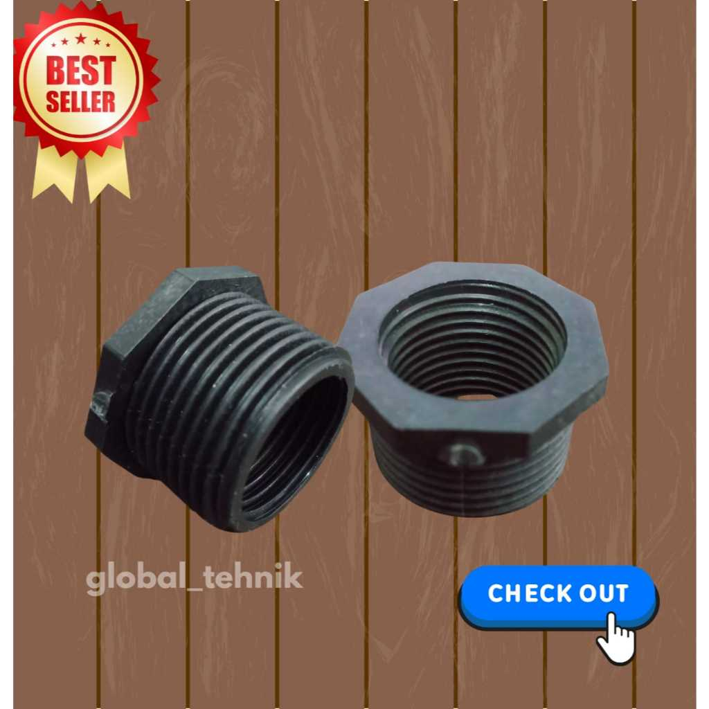 Jual VALVE NEPEL SAMBUNGAN KRAN AIR / VLOK DRAT RING PVC 3/4 KE 1/2 SOK ...