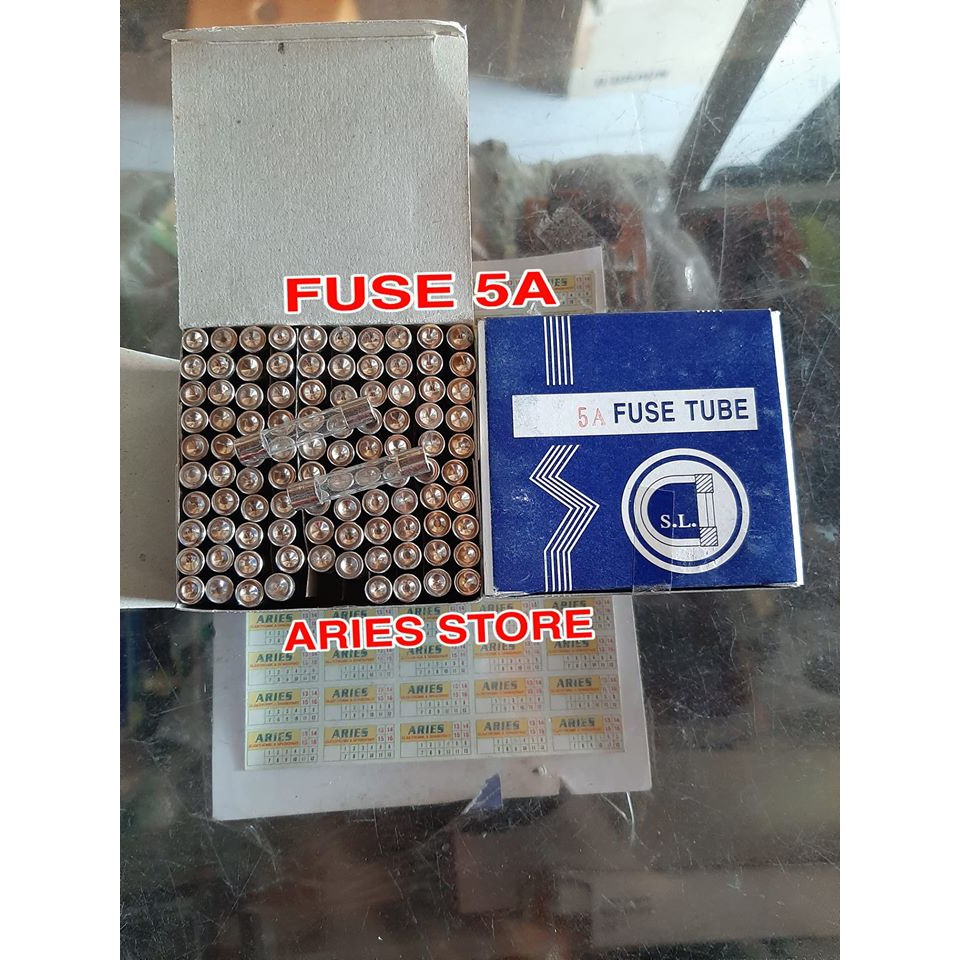 Jual FUSE 5A BESAR 3 CM SIKRING 5A KACA | Shopee Indonesia