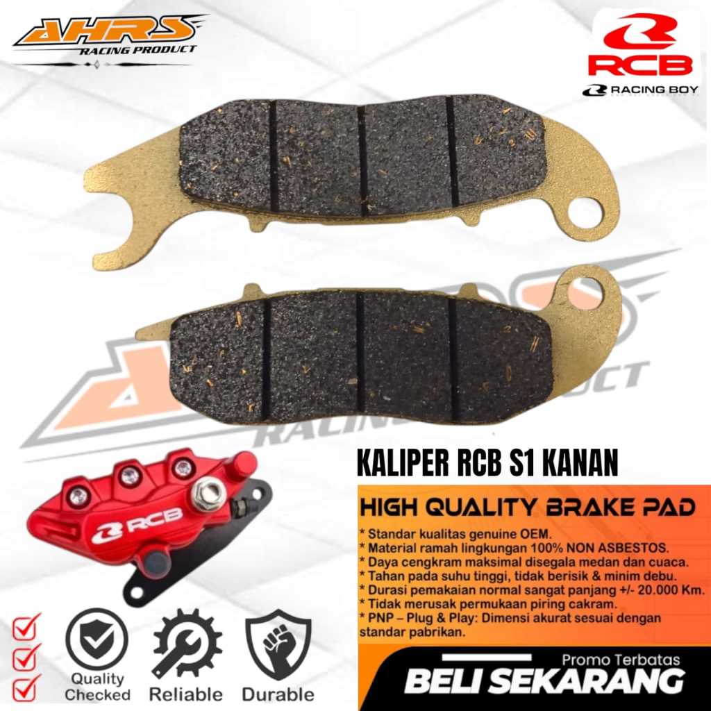 Jual KAMPAS REM KALIPER 2P RCB S1 E SERIES DISPAD KALIPER 2 PISTON RCB S1 E SERIES KIRI KANAN ...