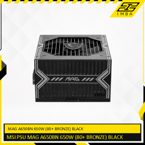 Jual MSI PSU MAG A650BN 650W (80+ BRONZE) BLACK | Shopee Indonesia