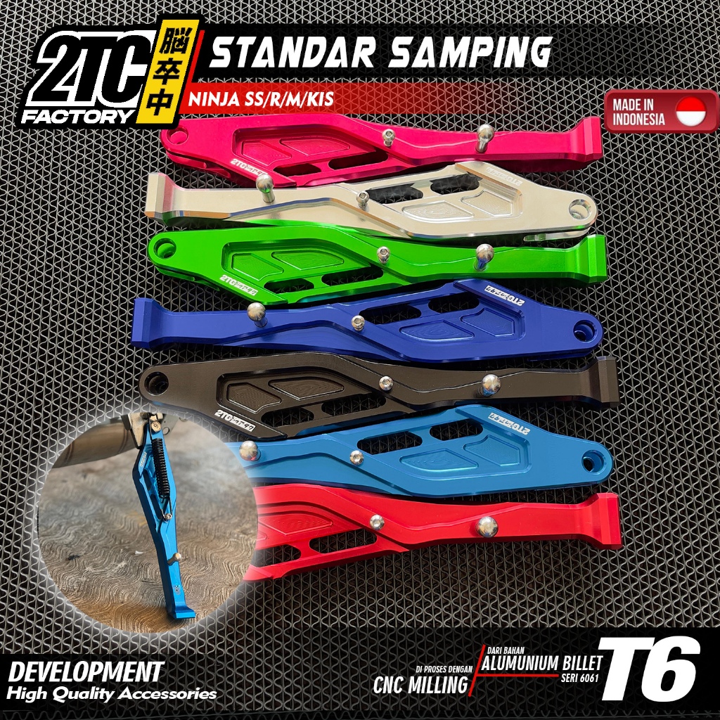 Jual STANDAR SAMPING NINJA SS/R/M/KIS ALUMUNIUM BILLET ALA DUCATY BY ...