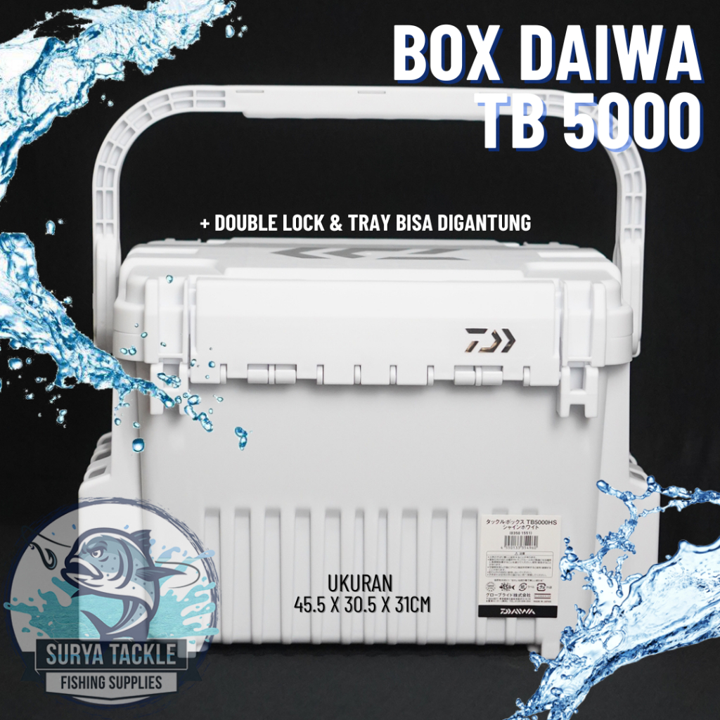 Jual BOX / KOTAK / TAS PANCING DAIWA BOX TB 5000 Shine White | Shopee Indonesia