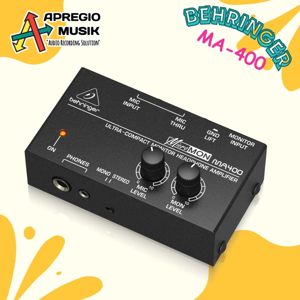 Jual BEHRINGER MICROMON MA400 Ultra Compact earphone Monitor Headphone ...