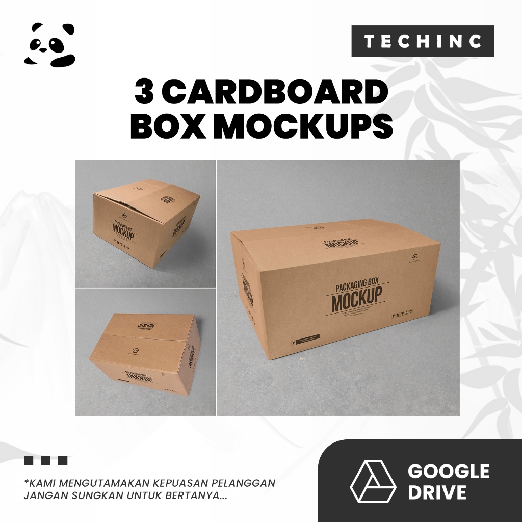 Jual CARDBOARD BOX MOCKUPS | PHOTOSHOP | ILLUSTRATOR | Shopee Indonesia