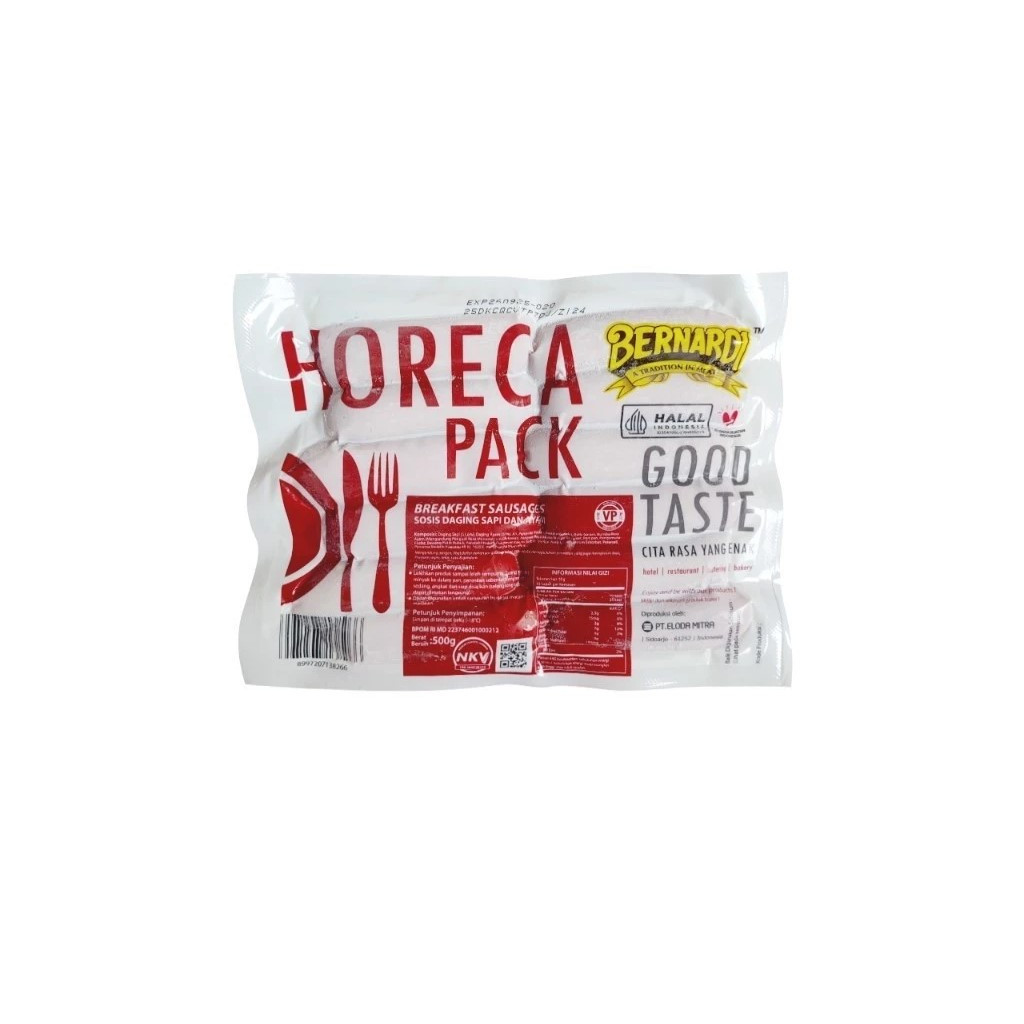 Jual SOSIS HORECA BERNARDI BREAKFAST SAUSAGE 500gr | Shopee Indonesia