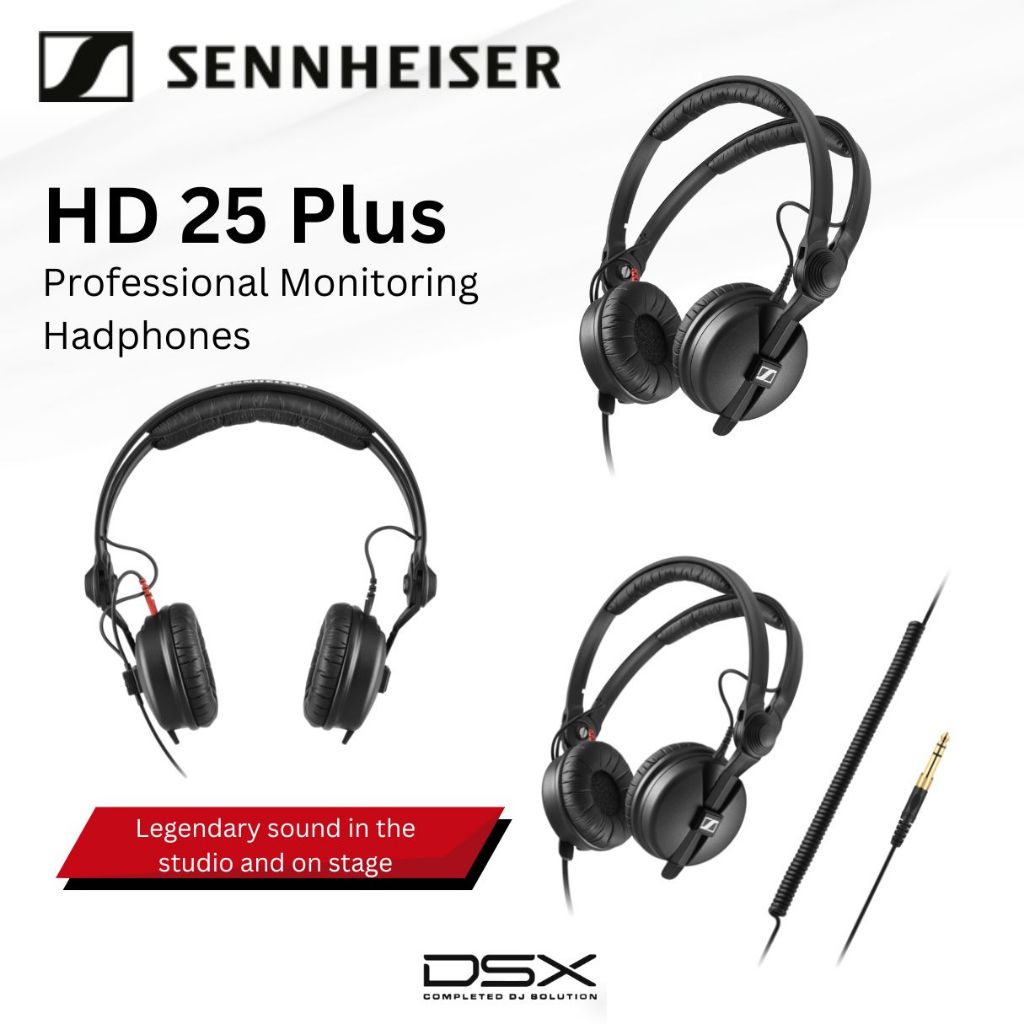 Jual SENNHEISER HD 25 PLUS PROFESSIONAL MONITORING HEADPHONE | Shopee ...