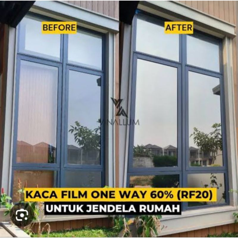 Jual Kaca Film One way Black Silver DHD Hitam Silver Sticker Mobil ...