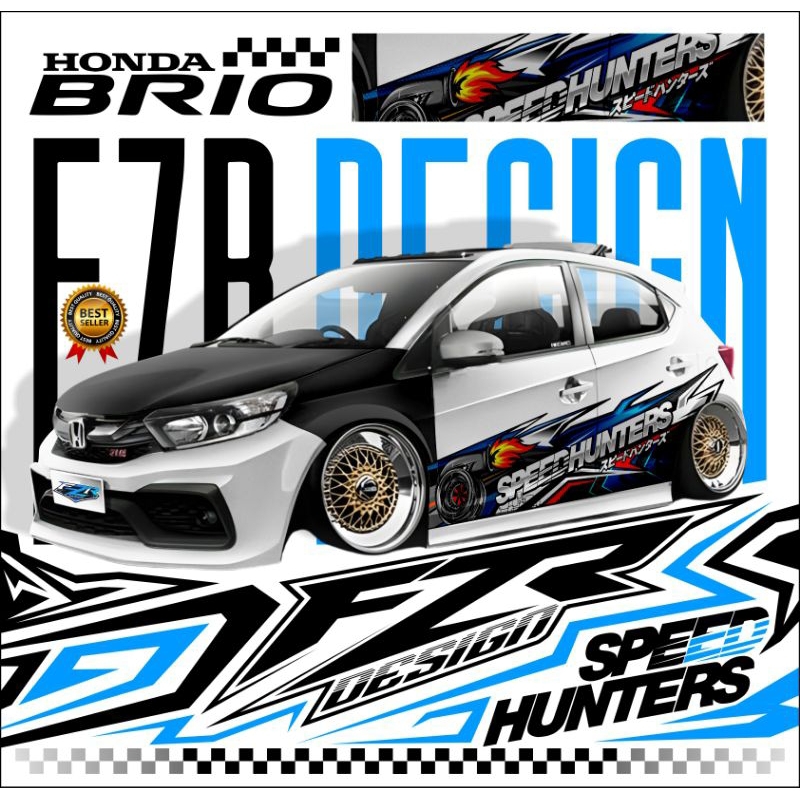 Jual livery mobil Honda Brio terbaru speed hunters bisa custom nama ...