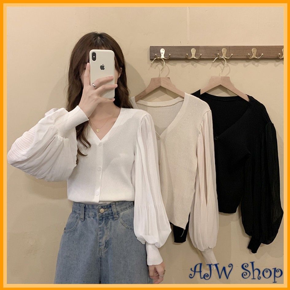 Jual AJW Atasan Korean Style Wanita Import Rajut Premium Lengan Panjang XB | Atasan Kondangan ...