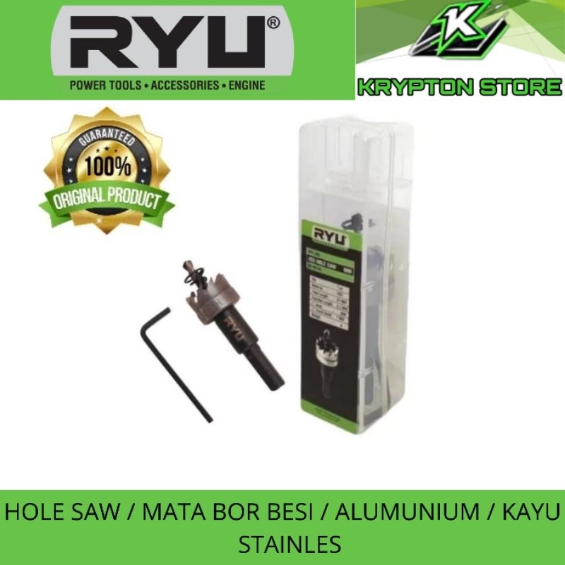 Jual Ryu by tekiro hole saw mata bor besi/alumunium/kayu/stainles asli ...