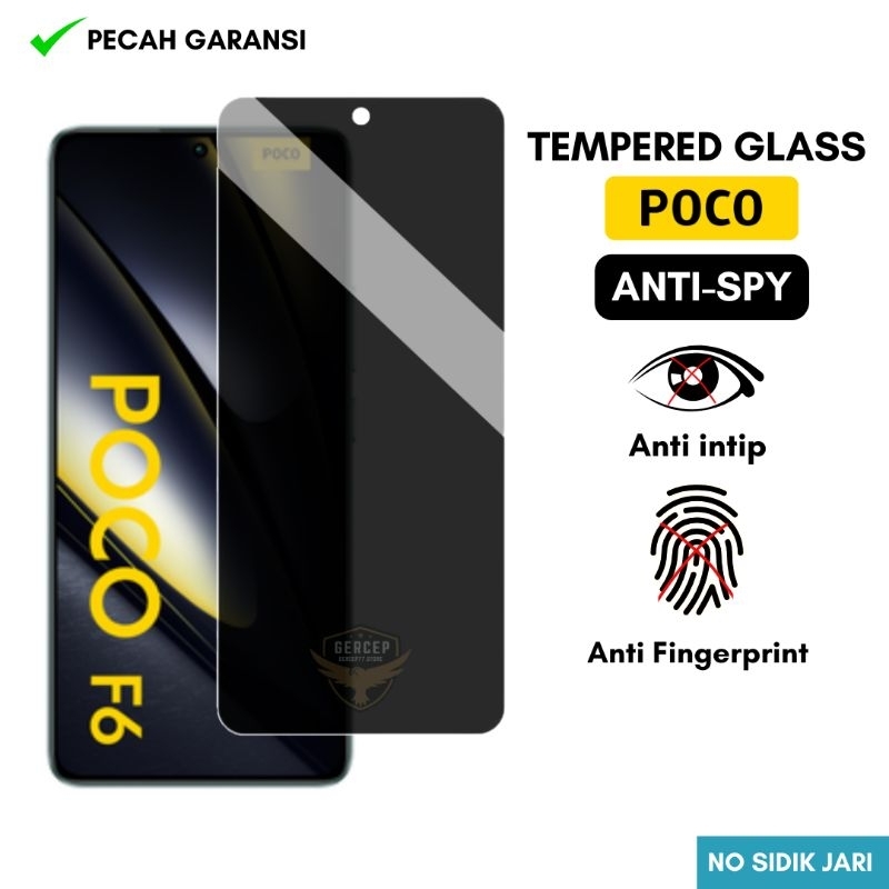 Jual Tempered Glass Anti Spy Xiaomi Poco F7 Pro F6 F6 Pro F5 F5 Pro F4 F4 Gt F3 F3 5G F3 GT F2 ...