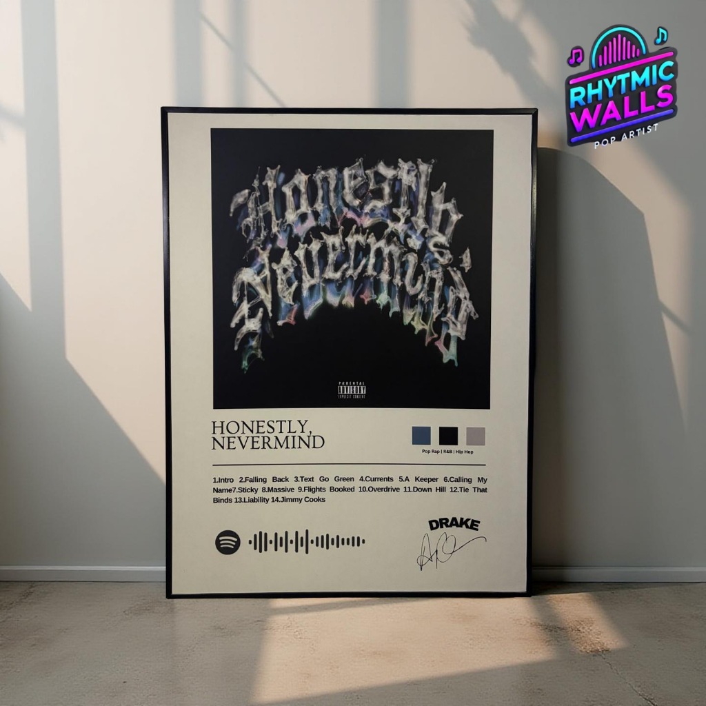 Jual Poster Drake - Honestly Nevermind | Shopee Indonesia