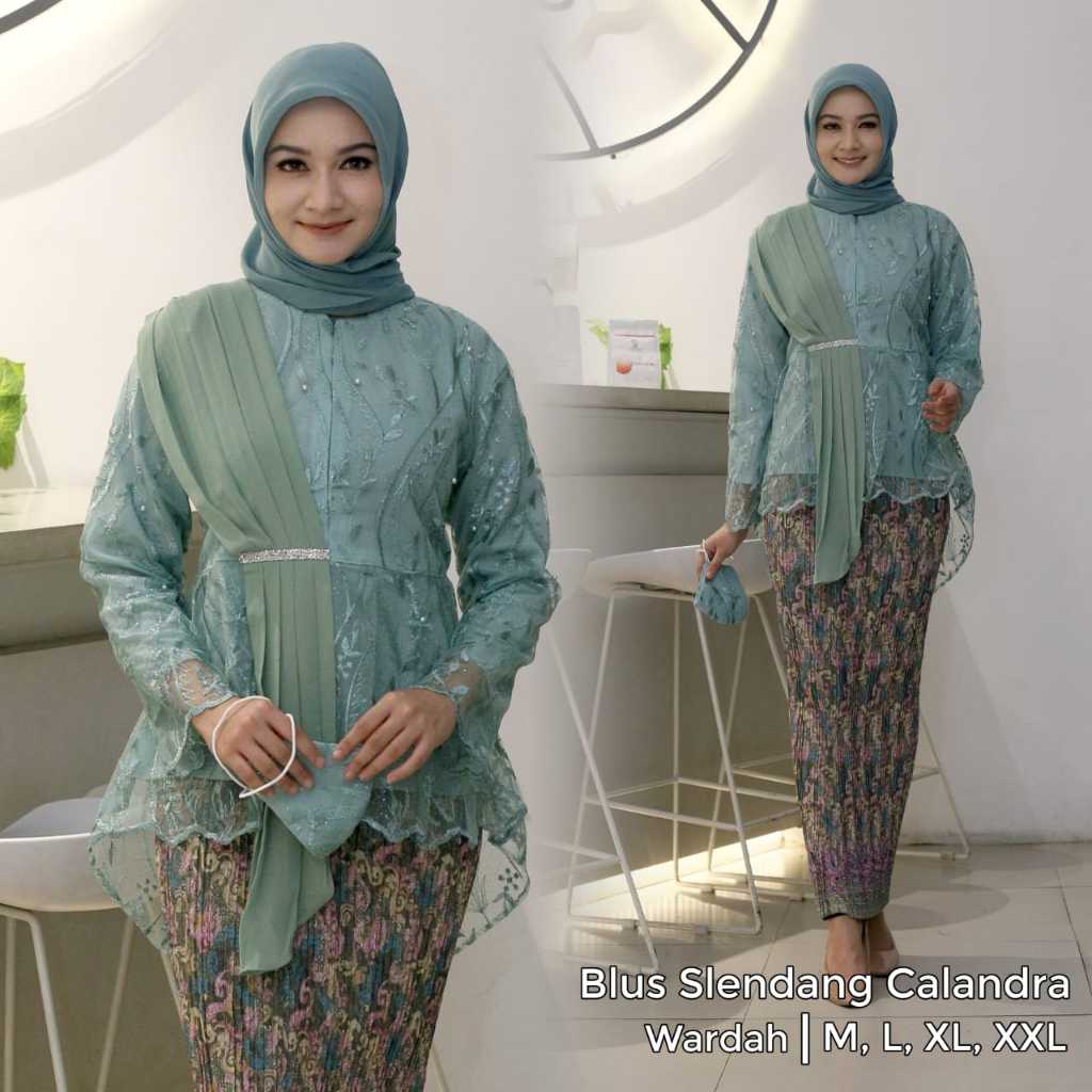 Jual MK=SETELAN KEBAYA SELENDANG CALANDRA - KEBAYA SELENDANG - KEBAYA ...