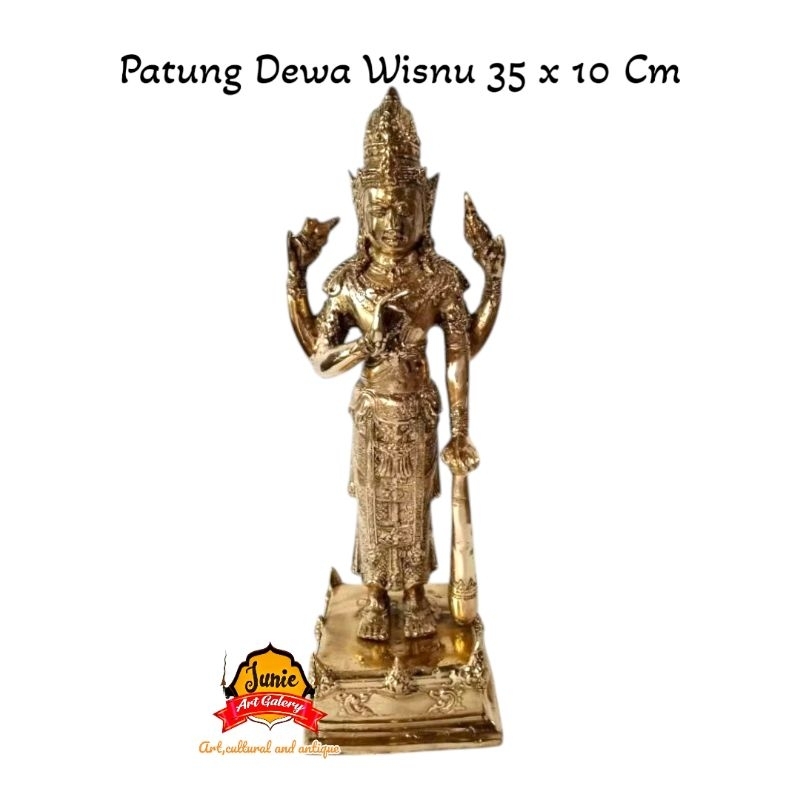 Jual Dewa Wisnu Kuningan Emas Antik / Visnu / Trimurti | Shopee Indonesia