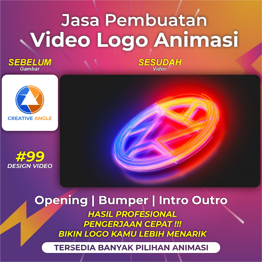 Jual Jasa Pembuatan Video Animasi Opening Intro Outro Logo UMKM Perusahan Organisasi Instansi ...