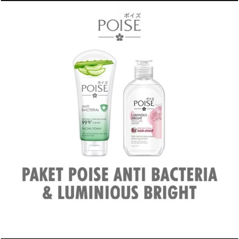 Jual (Paket Hemat) Poise Sabun Cuci Muka Facial Foam Anti Bacterial ...