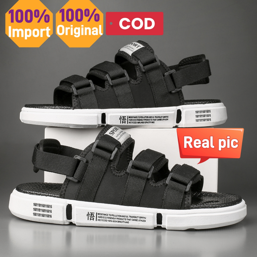 Jual [100% Import & Kirim Hari Ini]Sendal Pria Sandal Gunung Pria Tali ...