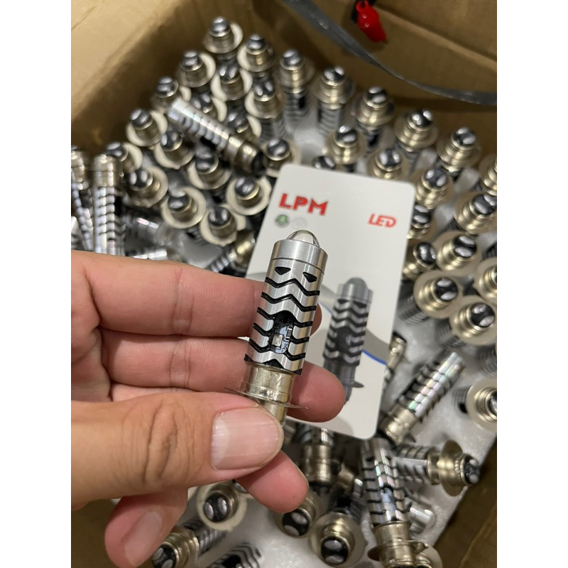 Jual Bohlam Utama LED H6 Laser 2 Warna LED Lampu H6 Motor Matic Universal Putih Kuning Plus ...