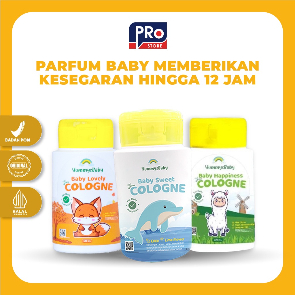 Jual Baby Cologne Yummys 100 ML Parfum Tahan 12 Jam Membuat Si Kecil ...