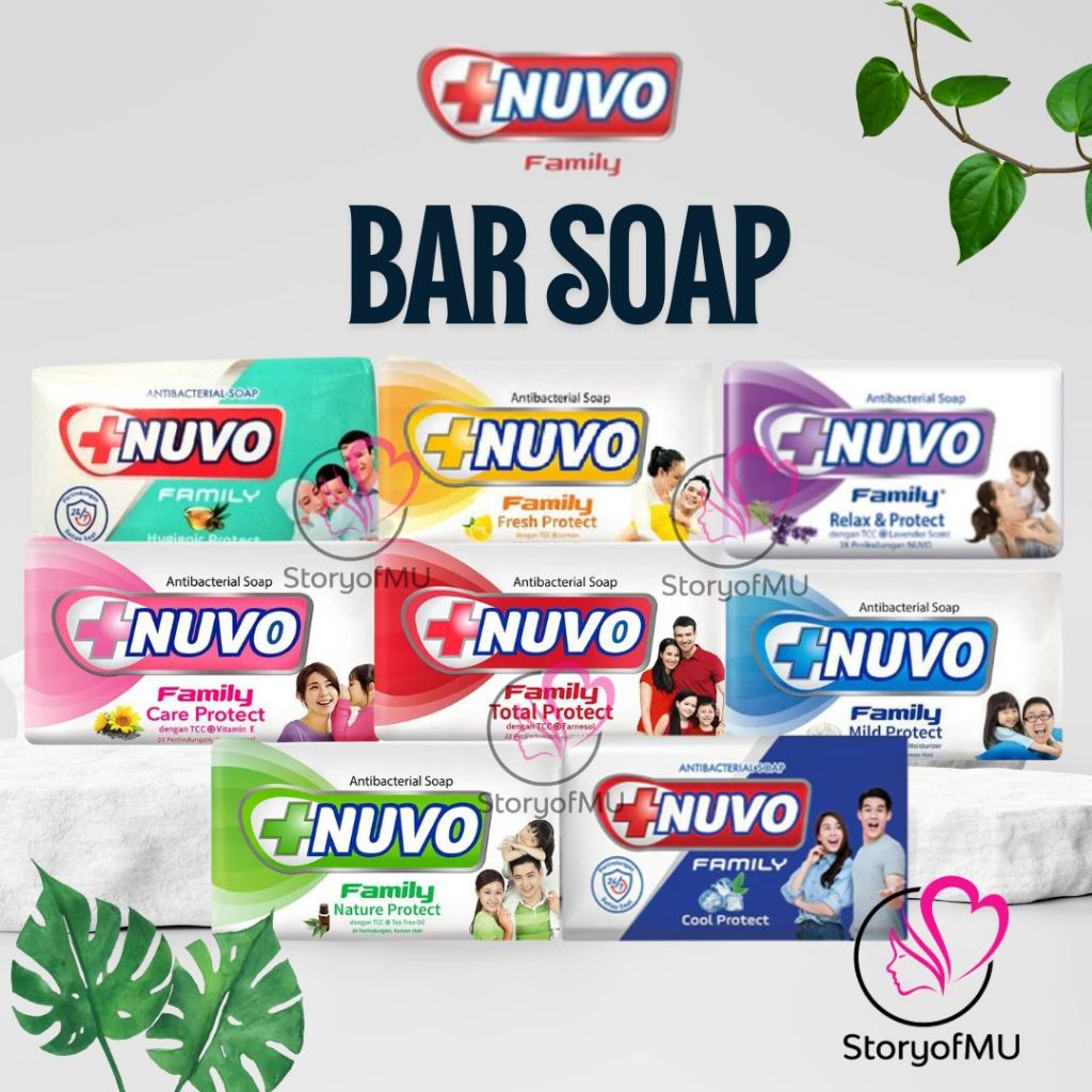 Jual ️ StoryofMU ️ NUVO Family Bar Soap 72gr - Sabun Mandi | Sabun Batang | Anti Bakteri ...