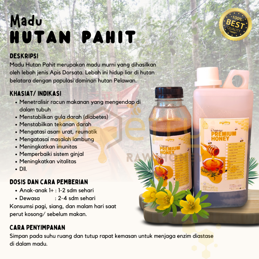 Jual Madu Mentah Hutan Pahit Pelawan 1 Kg | Shopee Indonesia